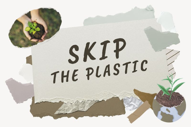 Free: Skip the plastic word typography, | Free Photo - rawpixel - nohat.cc
