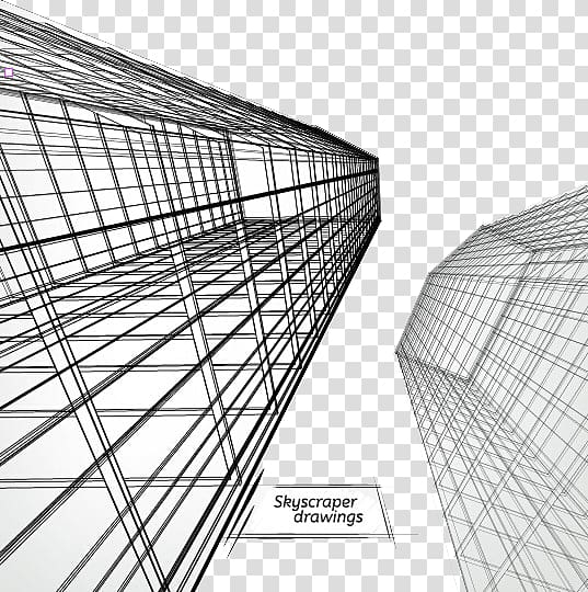 Free: Skyscraper drawing, Skyscraper Architectural drawing Architecture ...