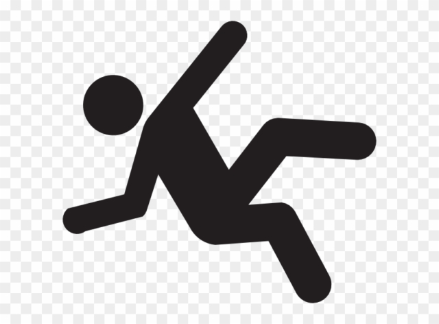 Free: Slip Man Clip Art - Stick Figure Falling Down - nohat.cc