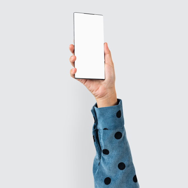 Free: Smartphone screen hand with design space | Free stock photo ...