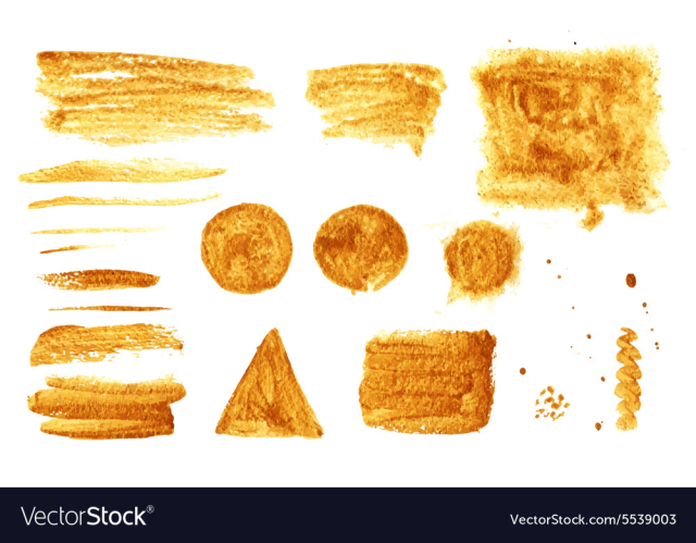 Free: Smears gold paint and texture objects vector image - nohat.cc