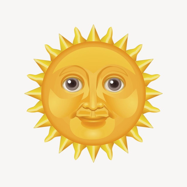 Free: Smiling sun face clipart, weather | Free Vector - rawpixel - nohat.cc