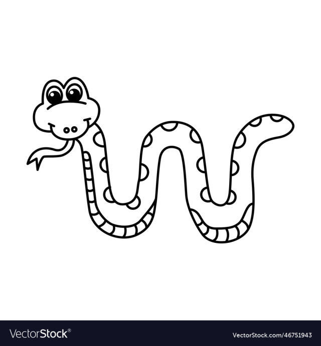 Free: snake cartoon coloring page for kids - nohat.cc