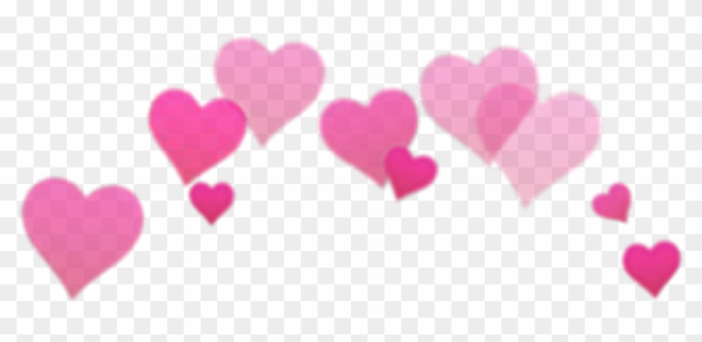 Free: Snapchat Clipart Pink - Transparent Background Heart Crown Png ...