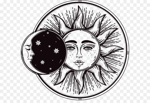 Free: Solar eclipse of August 21, 2017 Lunar eclipse Drawing - Hand ...