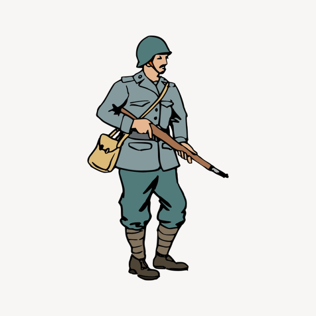Free: Soldier collage element, drawing illustration | Free Vector ...