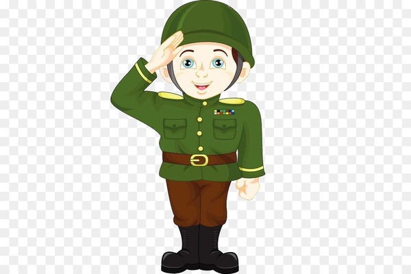 Free: Soldier Salute Cartoon Military - Saluting soldiers - nohat.cc