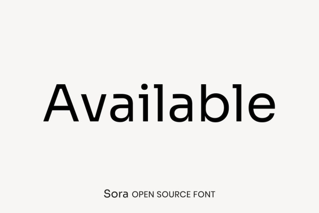 Free: Sora open source font by Jonathan | Free Font Add-on - rawpixel ...