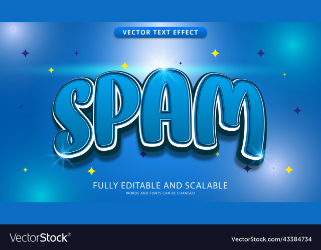 Free: spam text effect editable eps file - nohat.cc