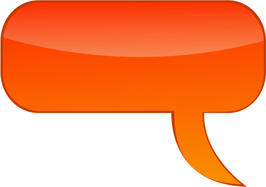Free: speech bubble dark orange - /blanks/callouts/color_speech_bubbles ...