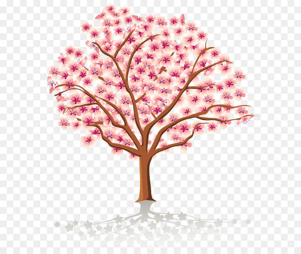 Free: Spring Tree Blossom Clip art - Transparent Spring Tree PNG ...