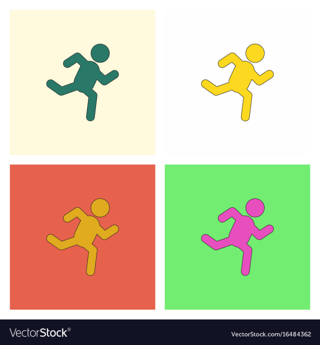Free: Sprinter icon man run silhouette collection vector image - nohat.cc