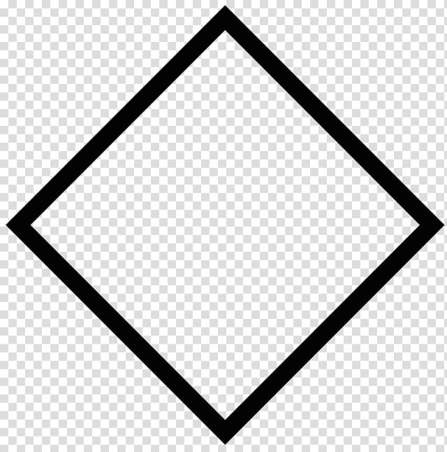 Free: Square black frame , Geometric shape Rhombus Square Triangle ...