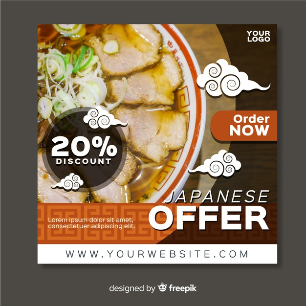 Free: Square food banner - nohat.cc