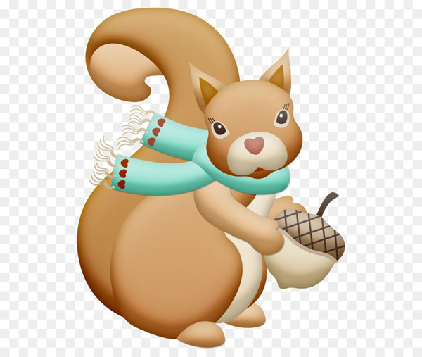 Free: Squirrel Chipmunk Animals in Winter Clip art - hand-painted ...