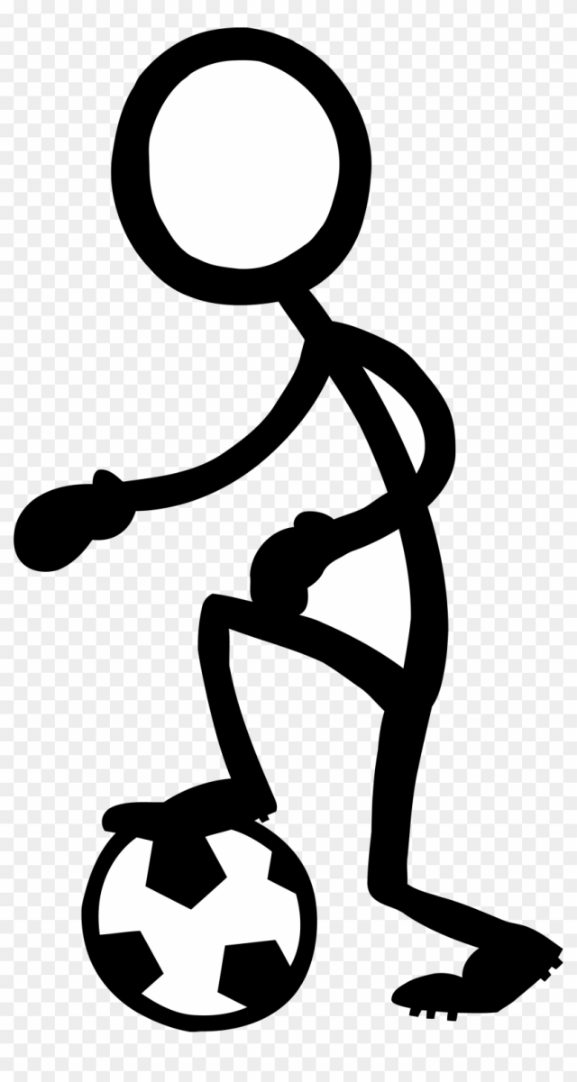 Free: Stick Figure Football Drawing Clip Art - Soccer Player Stick ...
