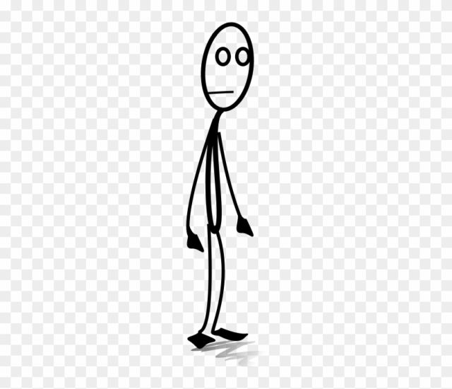Free: Stick Man Clipart - Sad Stickman - nohat.cc
