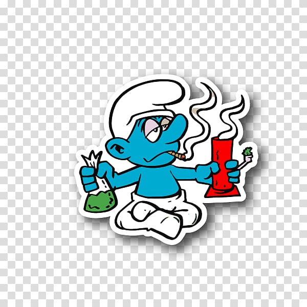 Free: Sticker Cannabis Bong Decal Smoking, weed transparent background ...