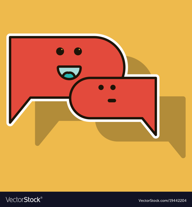 Free: Sticker chat icon with dialog clouds vector image - nohat.cc