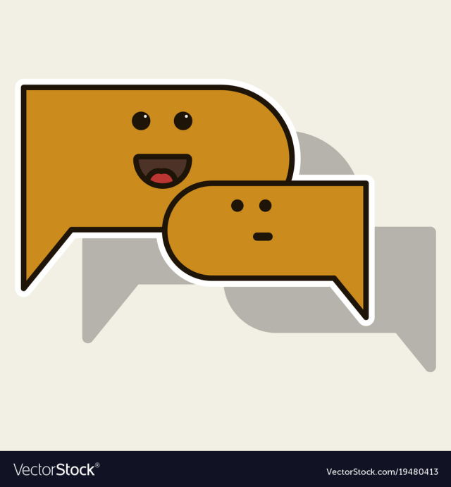 Free: Sticker chat icon with dialog clouds vector image - nohat.cc