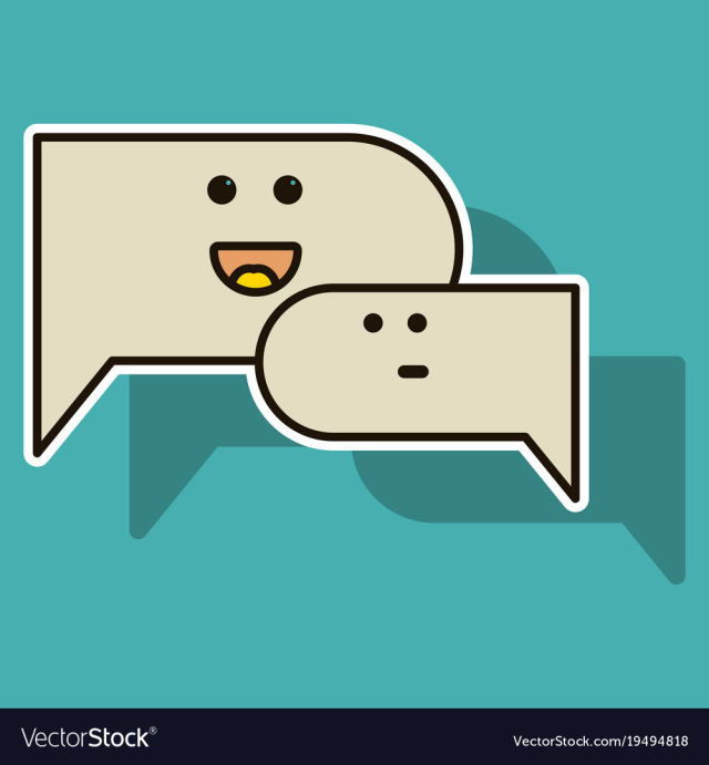Free: Sticker chat icon with dialog clouds vector image - nohat.cc