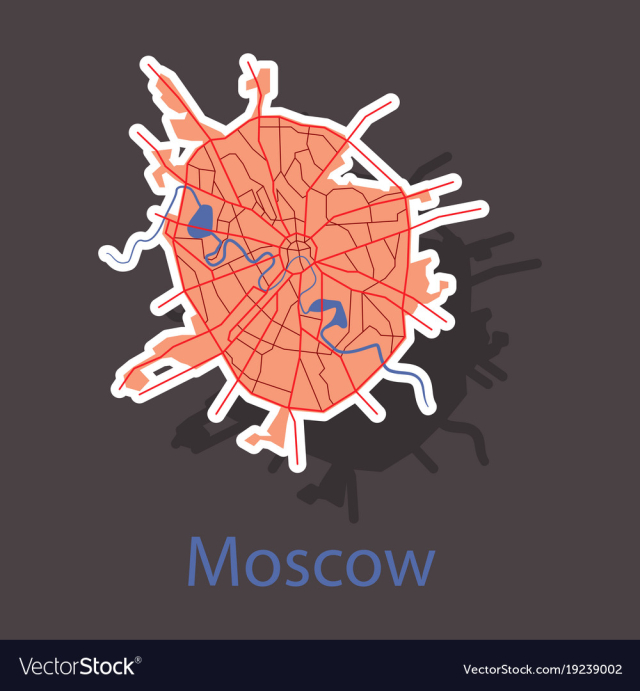 Free: Sticker color map of moscow all objects are vector image - nohat.cc