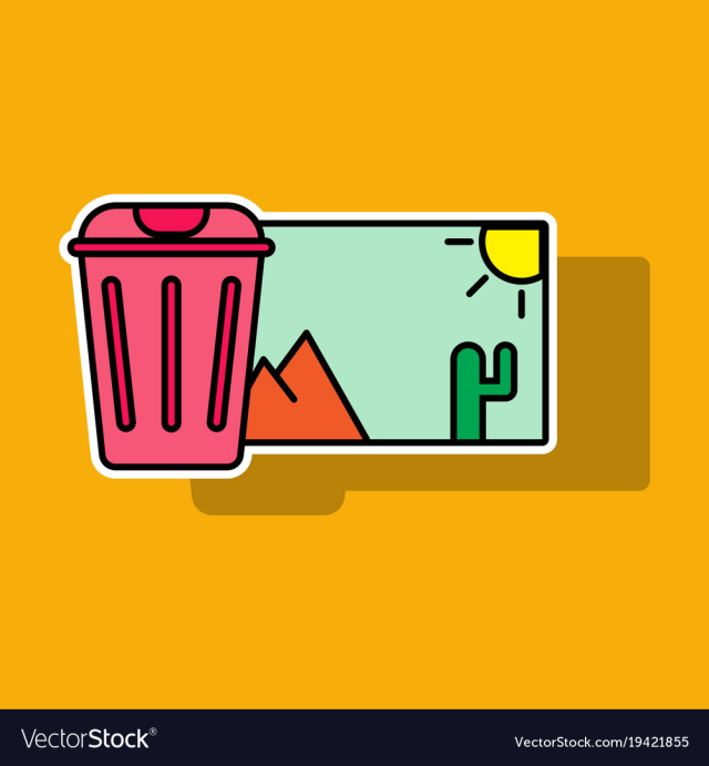 Free: Sticker delete image flat icon on color background vector image ...