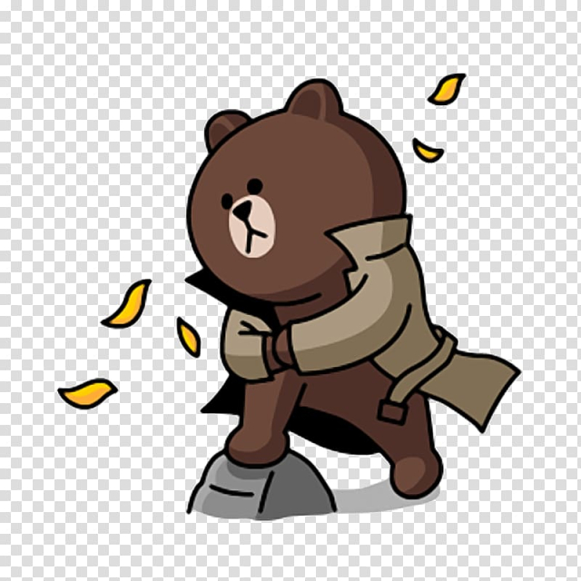 Free: Sticker Line Friends LINE camera, line transparent background PNG ...