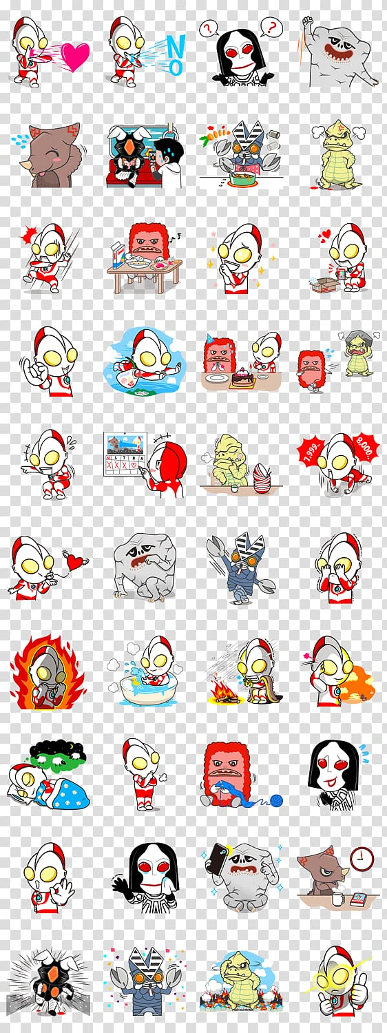 Line Sticker Moon Png