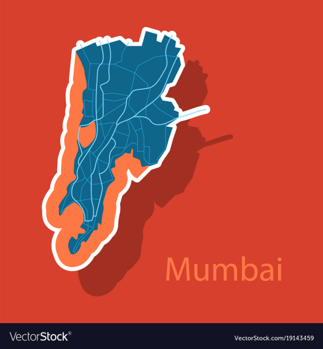 Free: Sticker map of mumbai vector image - nohat.cc
