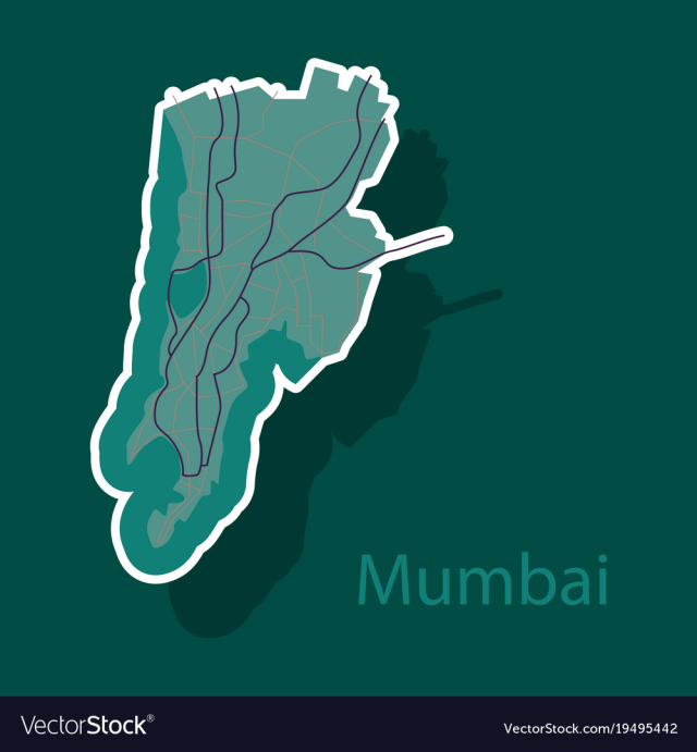 Free: Sticker map of mumbai vector image - nohat.cc