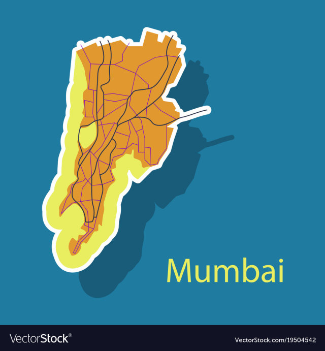 Free: Sticker map of mumbai vector image - nohat.cc