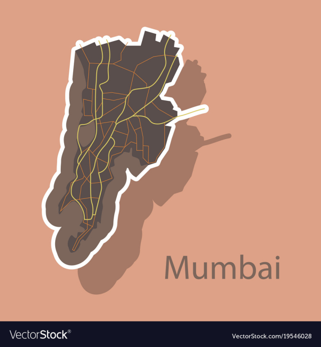 Free: Sticker map of mumbai vector image - nohat.cc