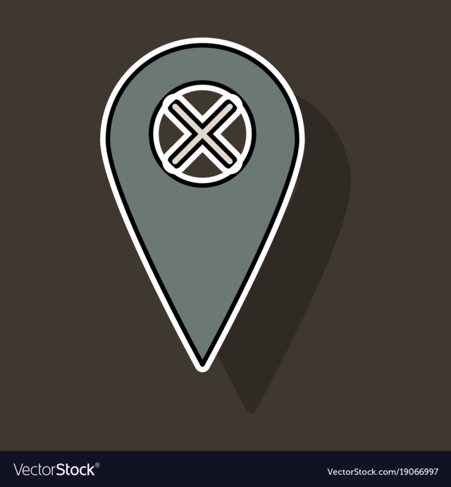 Free: Sticker navigation geolocation icon in flat vector image - nohat.cc
