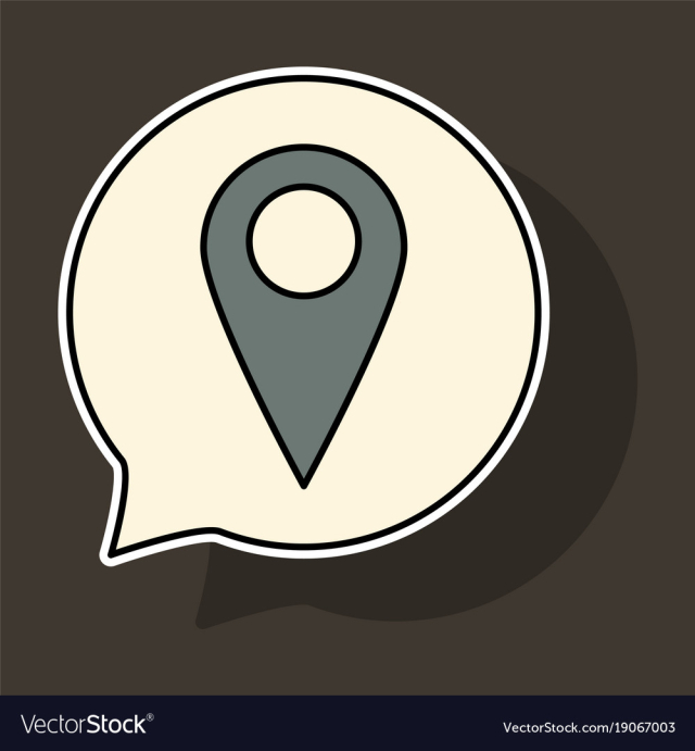 Free: Sticker navigation geolocation icon in flat vector image - nohat.cc