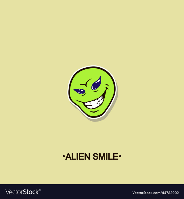 Free: sticker of alien smiling face - nohat.cc