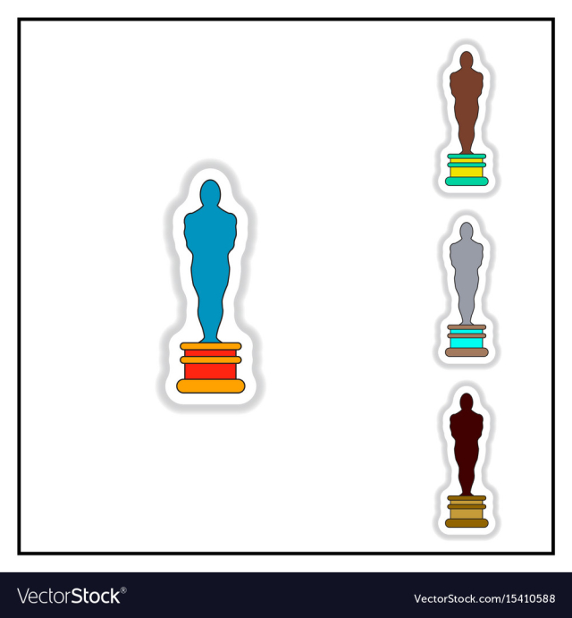 Free: Sticker style cinema oscar vector image - nohat.cc