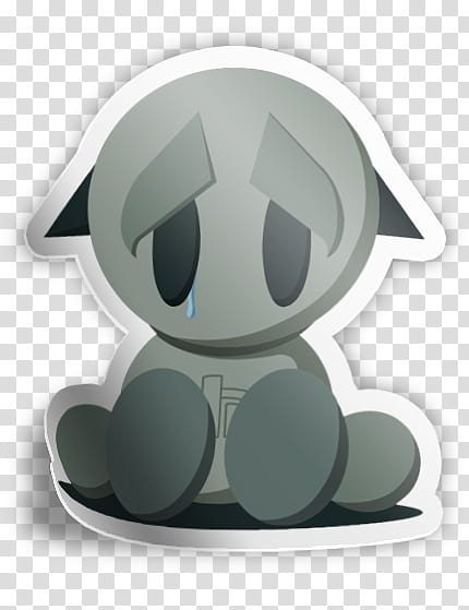 Free: Stickers, sad animal transparent background PNG clipart - nohat.cc