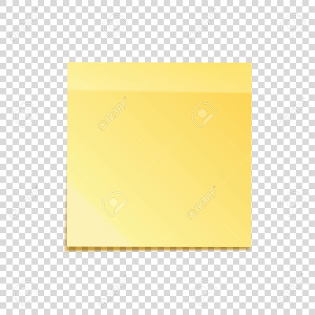Free: Sticky Note With Shadow Isolated On Transparent Background ...
