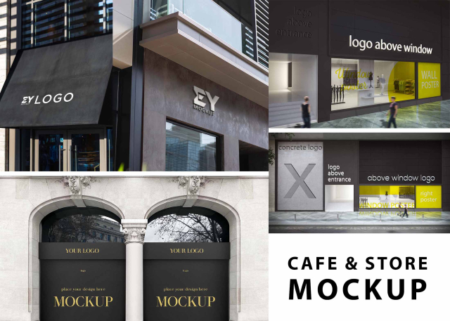 Free: Store Cafe Logo Mockup - nohat.cc