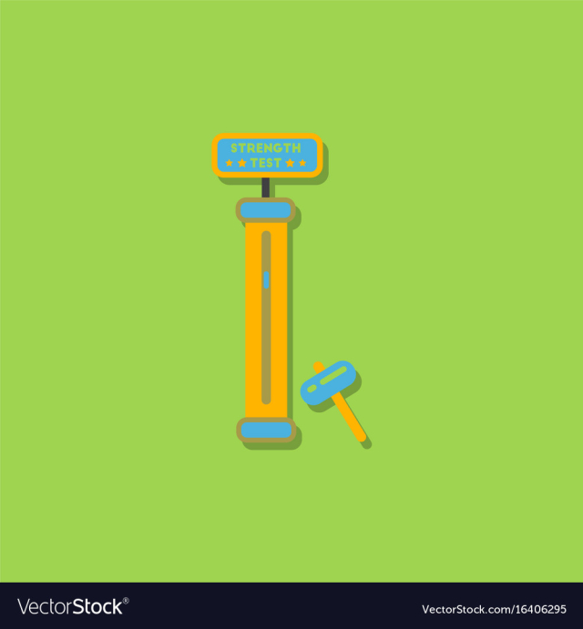 Free: Strength tester test your strength amusement game vector image ...
