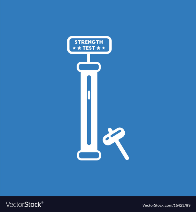 Free: Strength tester test your strength amusement game vector image ...