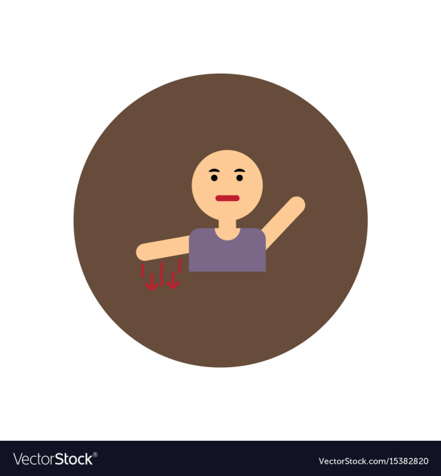 Free: Stylish icon in color circle numb hand vector image - nohat.cc