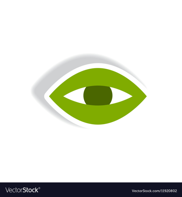 Free: Stylish icon in paper sticker style eye problems vector image ...