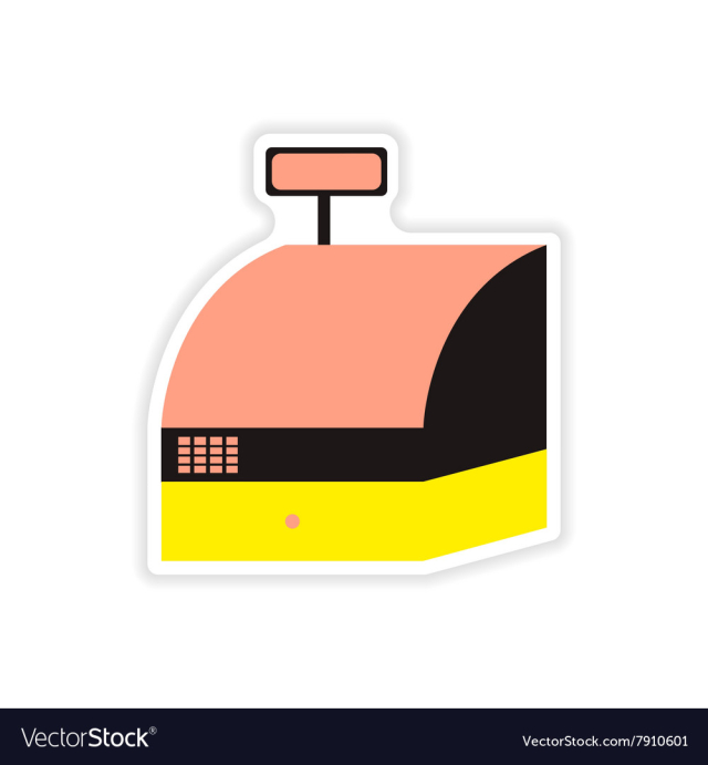 Free: Stylish sticker on paper cash register shopping vector image ...