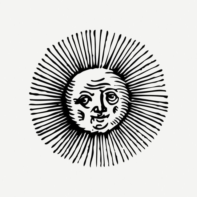 Free: Sun collage element, black & | Free PSD Illustration - rawpixel ...