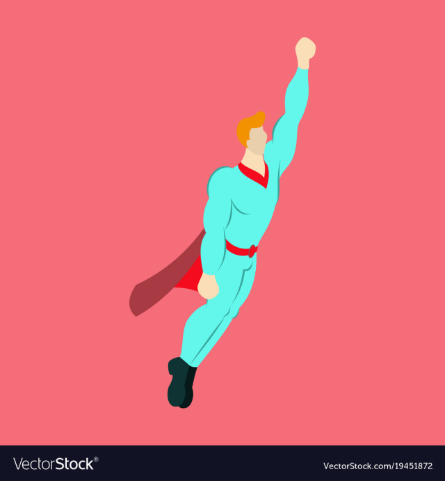 Free: Superhero cartoon icon with superman on vector image - nohat.cc