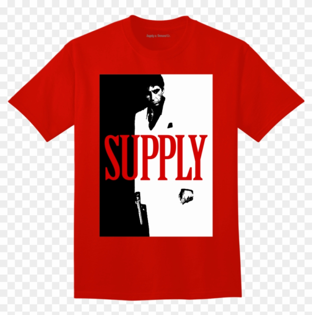 Free: Supply & Demand-tony Red Tee - Scarface Money Power Respect ...
