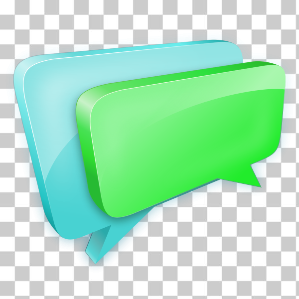 Free: SVG 3D chat bubbles vector drawing - nohat.cc