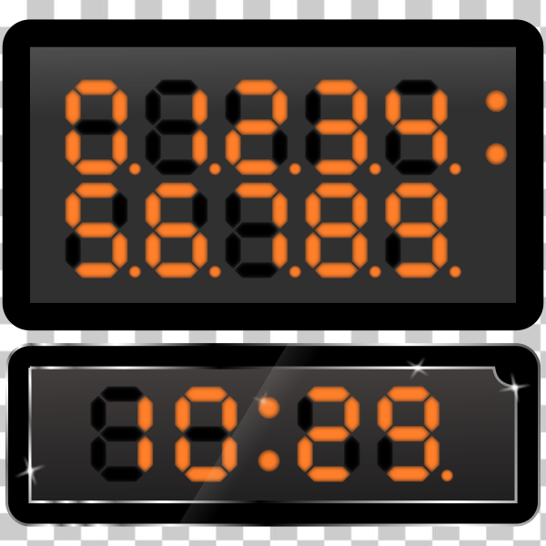 Free: SVG 7-segments clock - nohat.cc